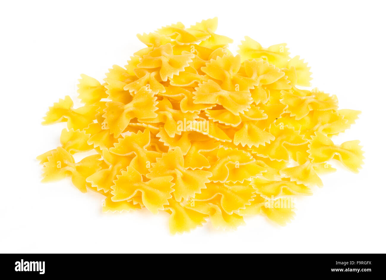 Farfalle pasta, isolated Stock Photo - Alamy