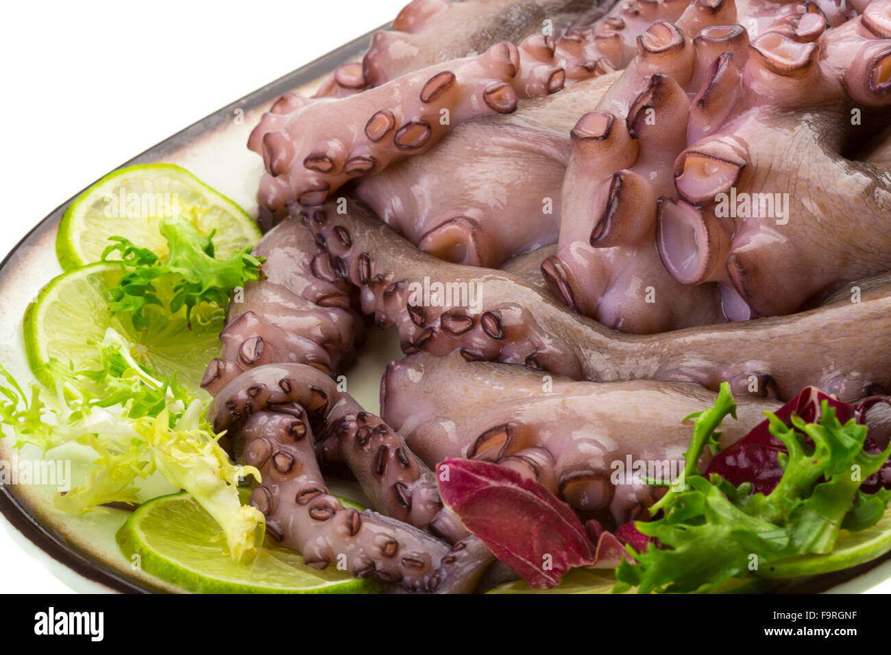 Raw large octopus Stock Photo - Alamy