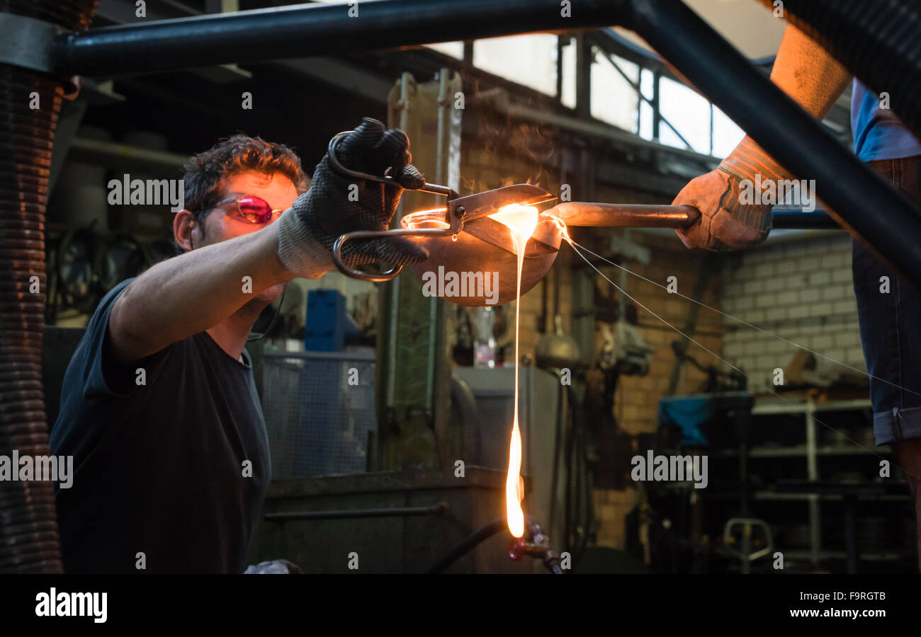 Melted glass in traditional oven hi-res stock photography and images ...