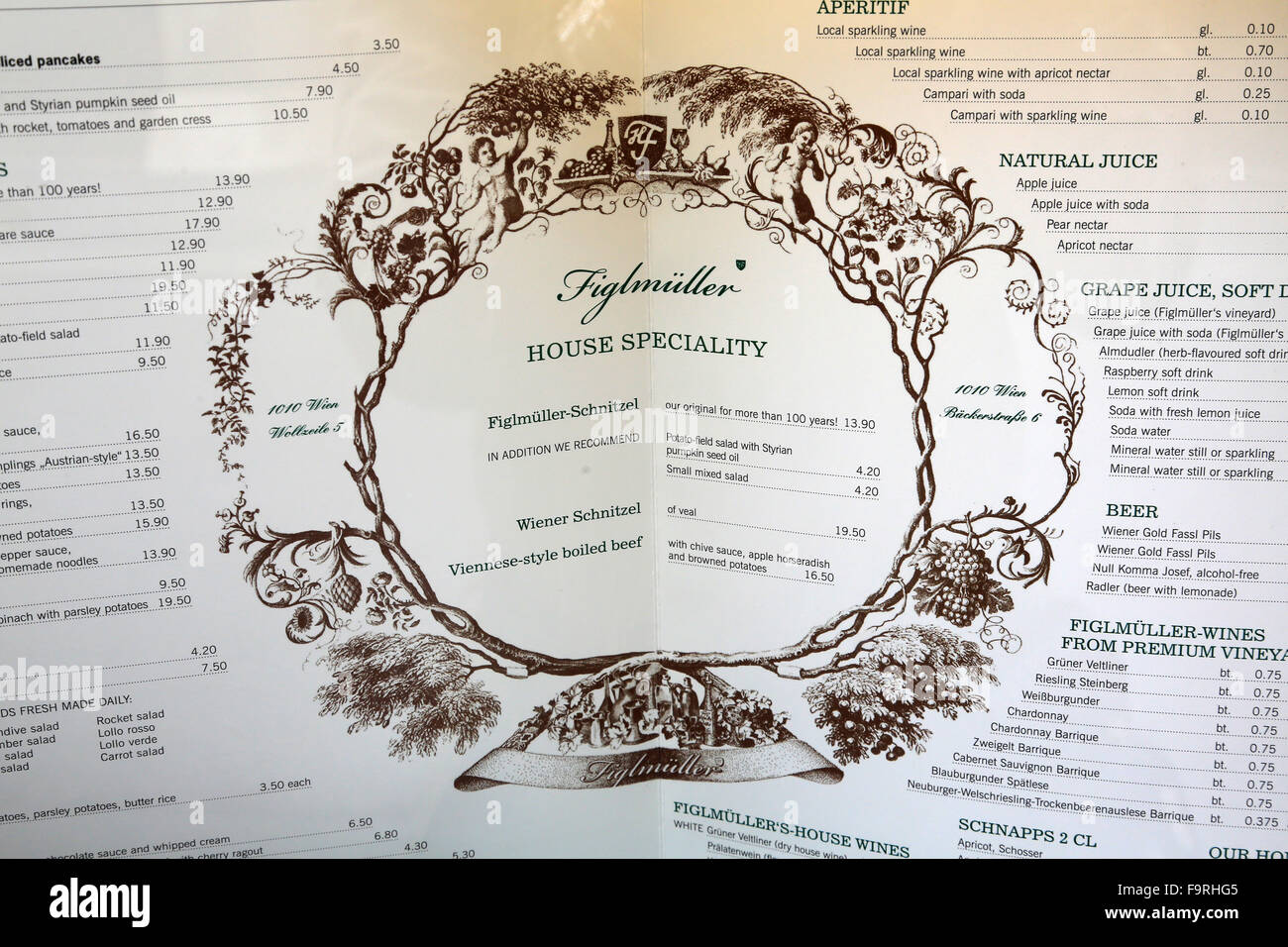 Food menu card hi-res stock photography and images - Alamy