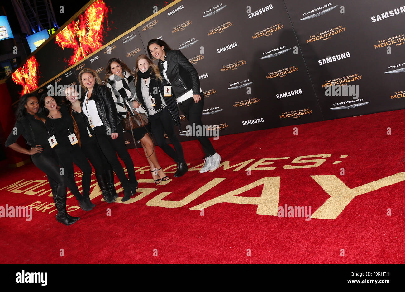 LA Premiere of THE HUNGER GAMES: MOCKINGJAY – PART 2 Featuring: Guests ...