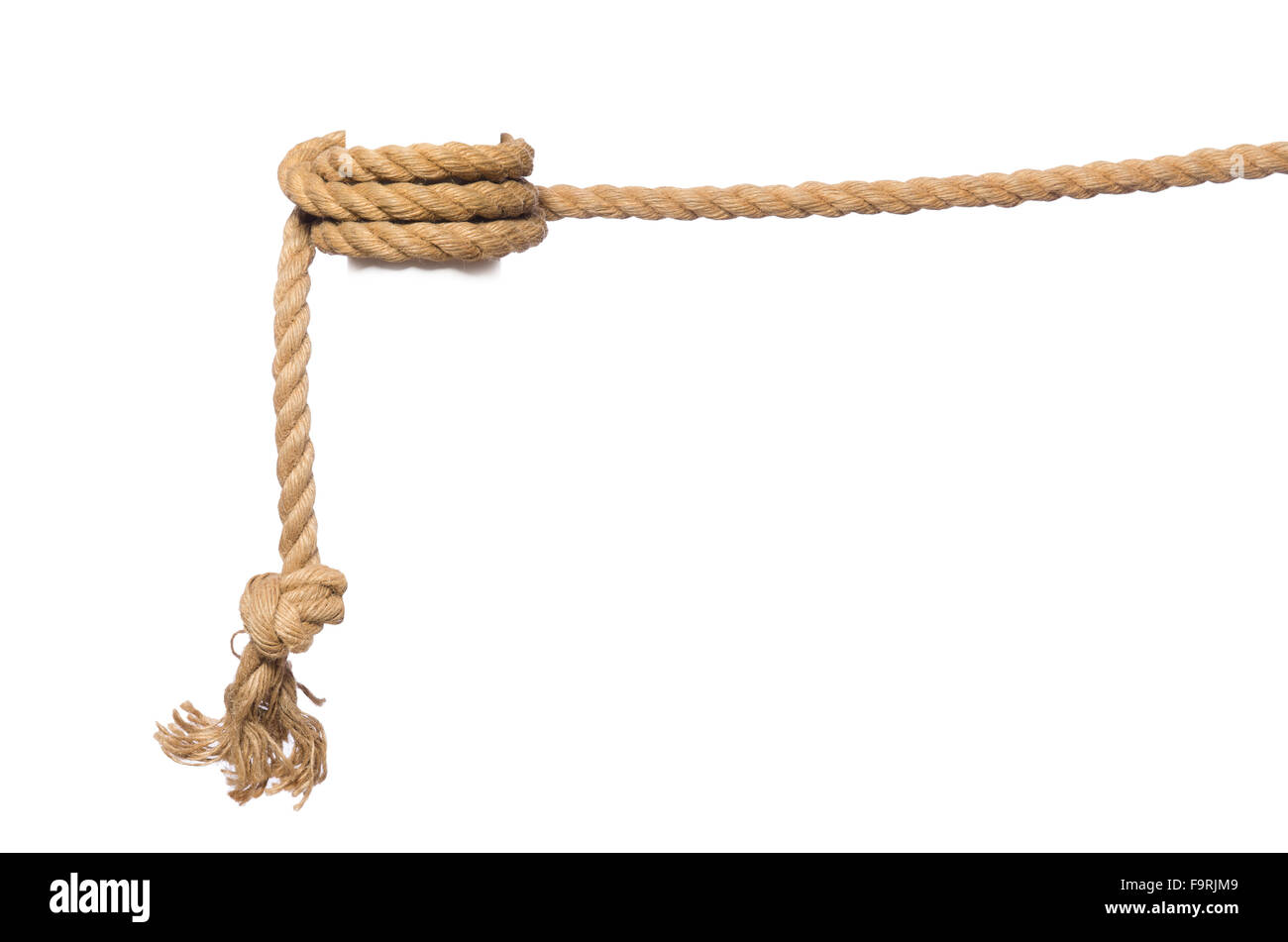 Rope isolated on the white background Stock Photo - Alamy