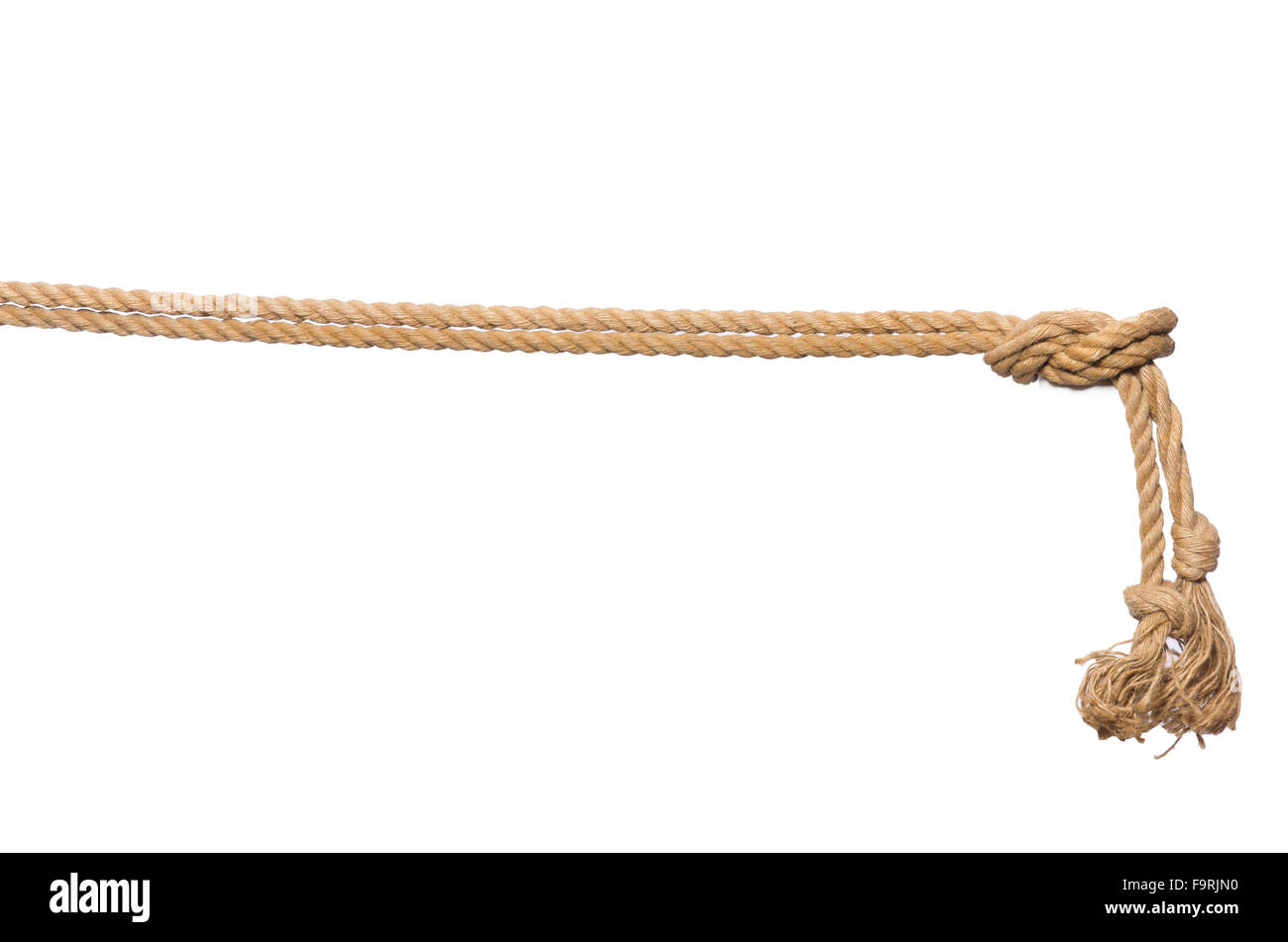 Rope isolated on the white background Stock Photo - Alamy