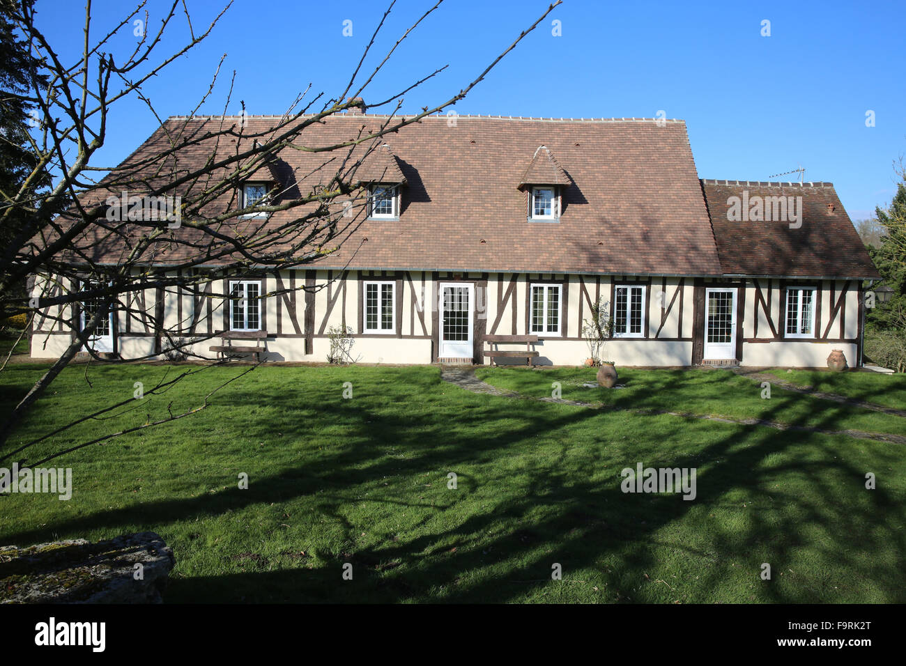 Typical Normandy house Stock Photo - Alamy