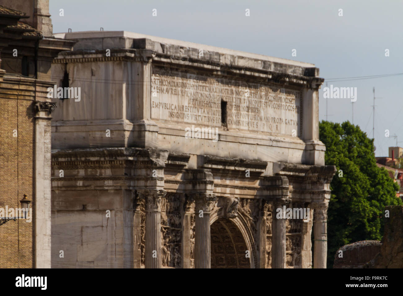 Building ruins and ancient columns in Rome, Italy Stock Photo - Alamy