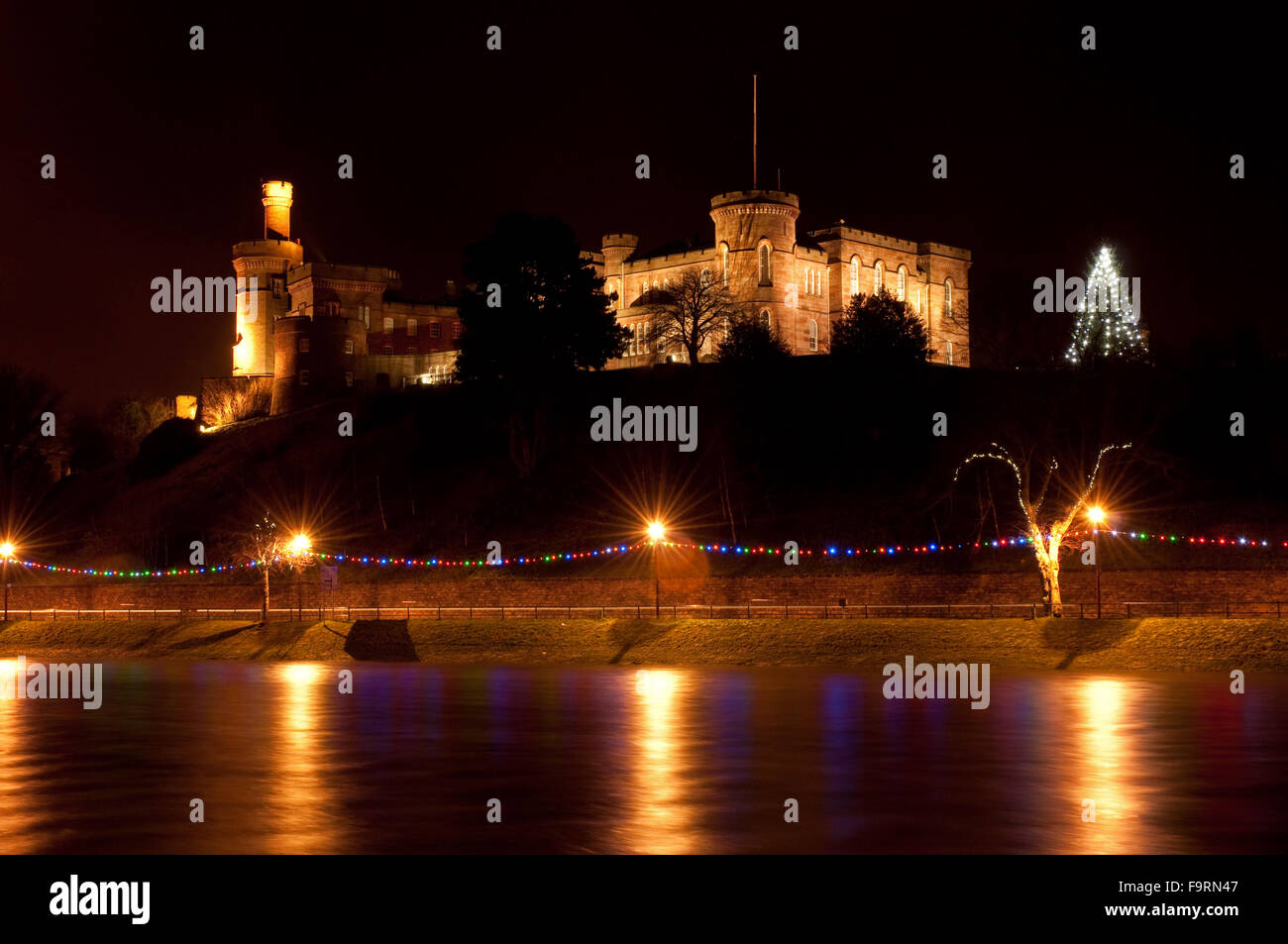 Inverness Castle at Christmas Stock Photo - Alamy