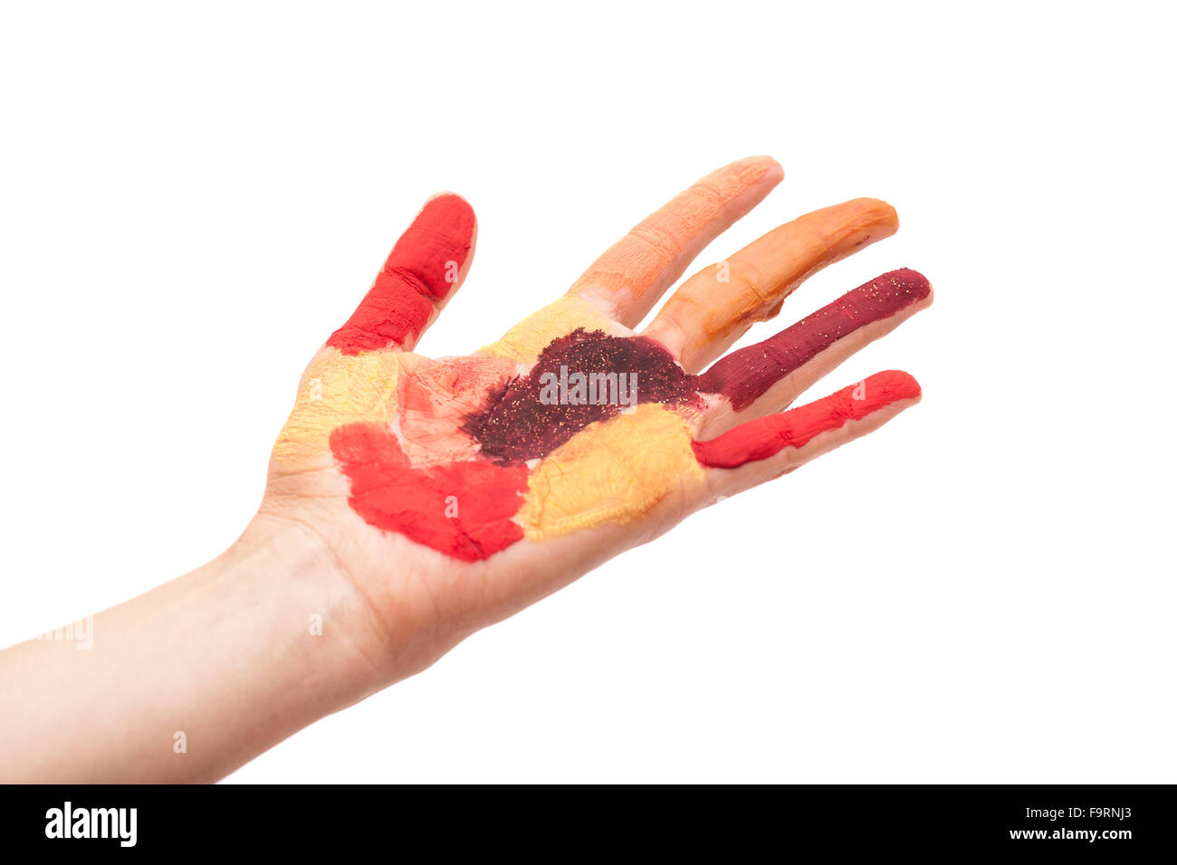 hand painted in colorful paint Stock Photo - Alamy