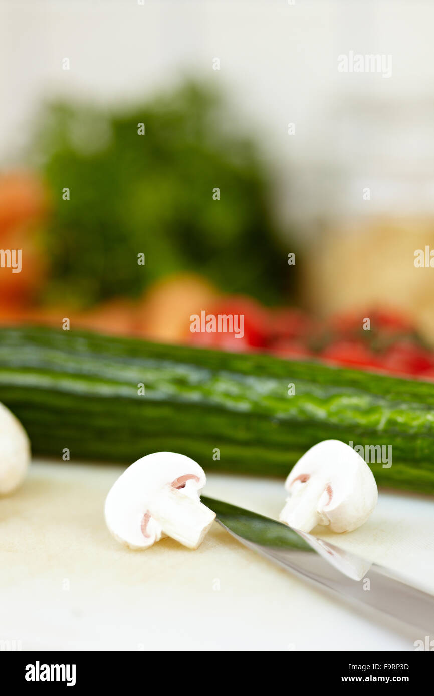 Mushroom cut in half hi-res stock photography and images - Alamy