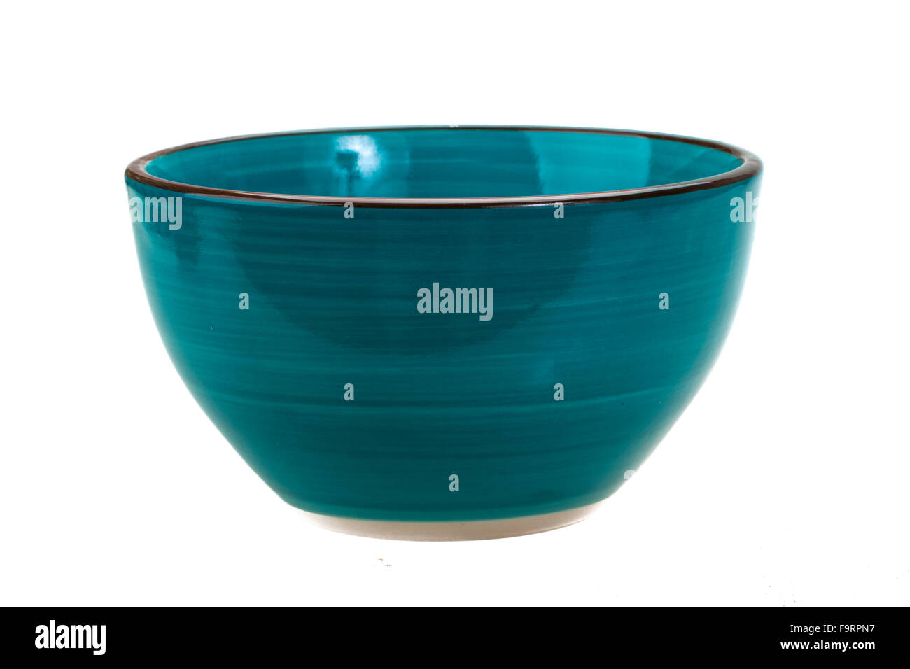 Blue Bowl isolated on white Stock Photo - Alamy