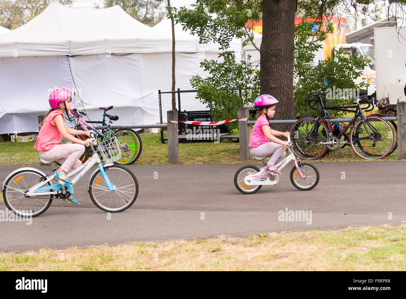 Two girls riding hi-res stock photography and images - Alamy
