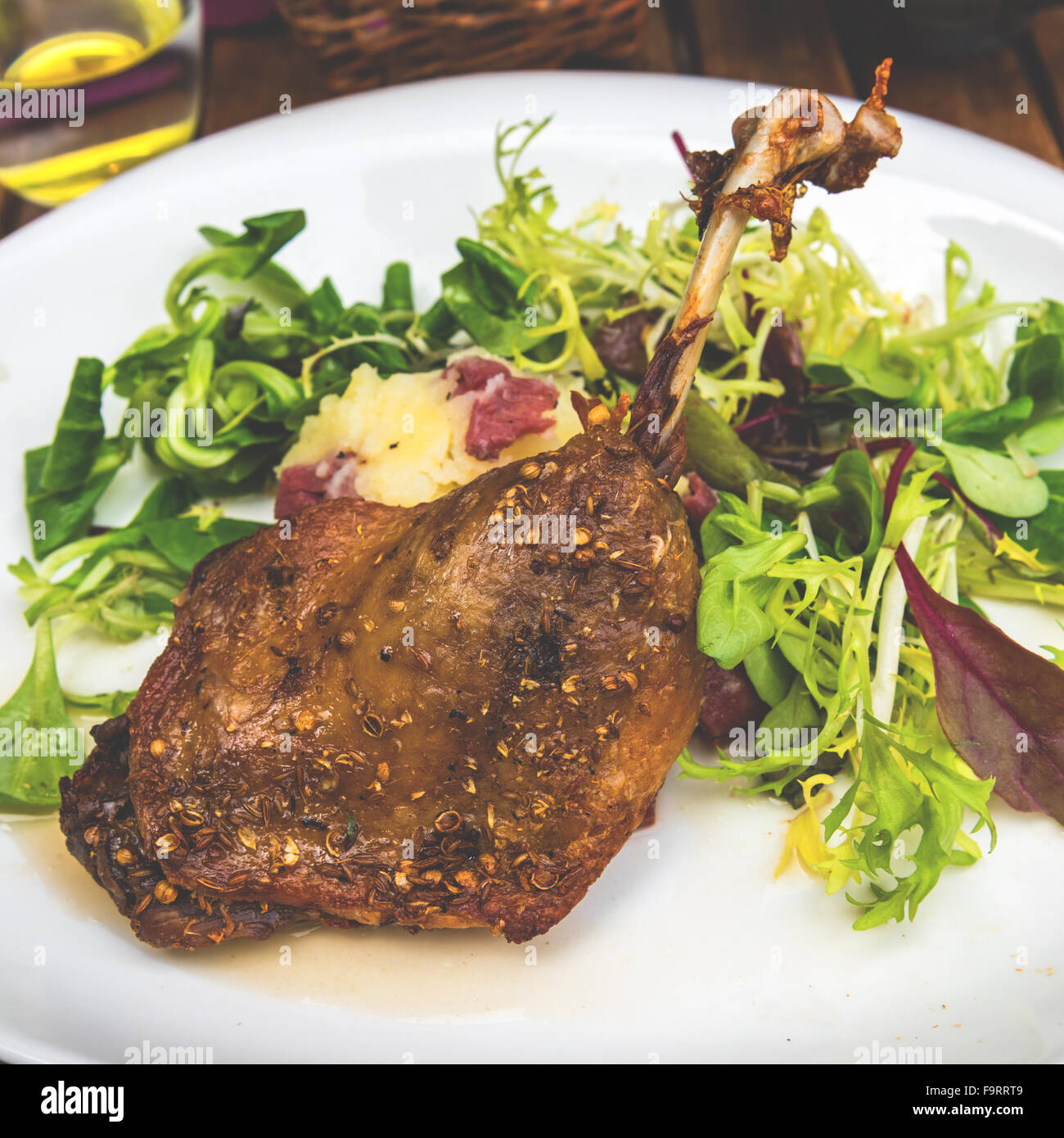 Food roasted duck leg hi-res stock photography and images - Alamy