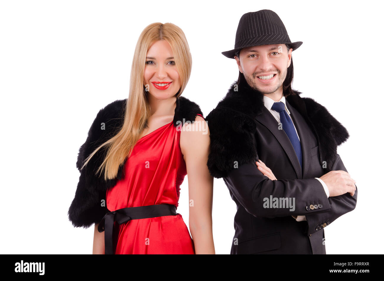 Pair isolated on the white background Stock Photo - Alamy