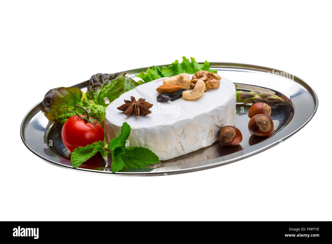Fresh soft brie cheese Stock Photo - Alamy
