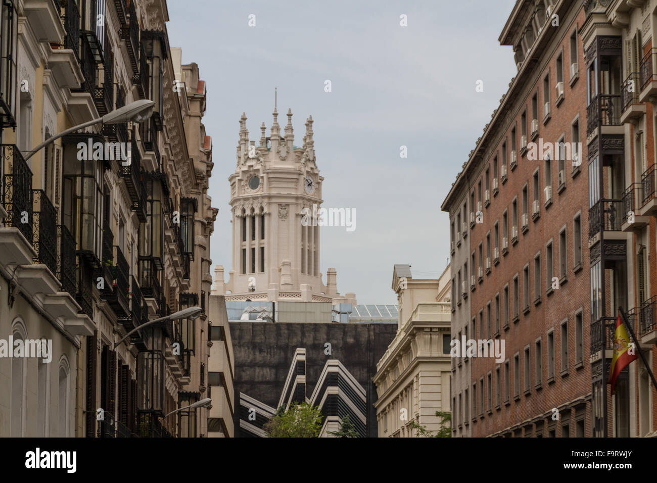 Street View in Madrid Stock Photo - Alamy