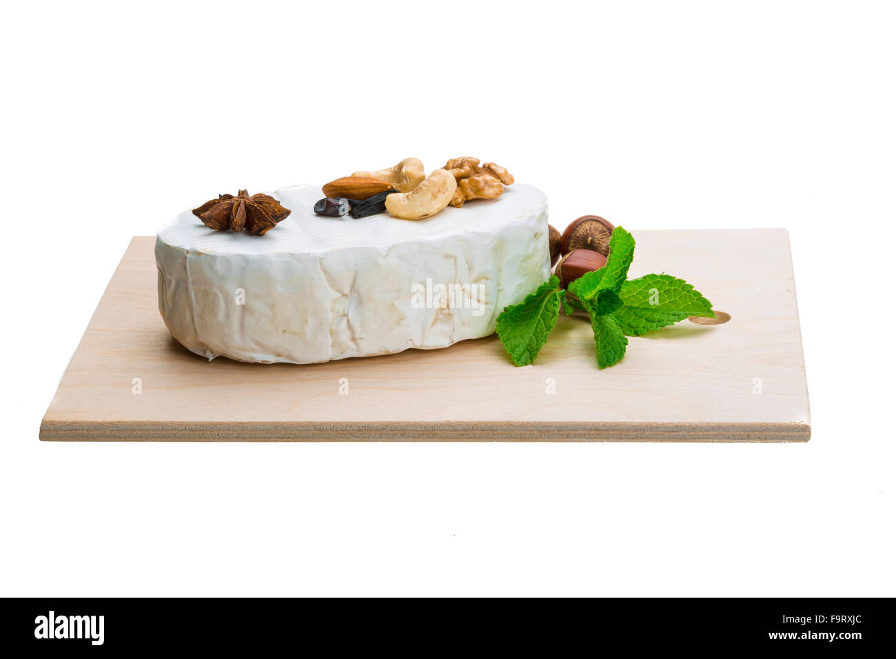Fresh soft brie cheese Stock Photo - Alamy