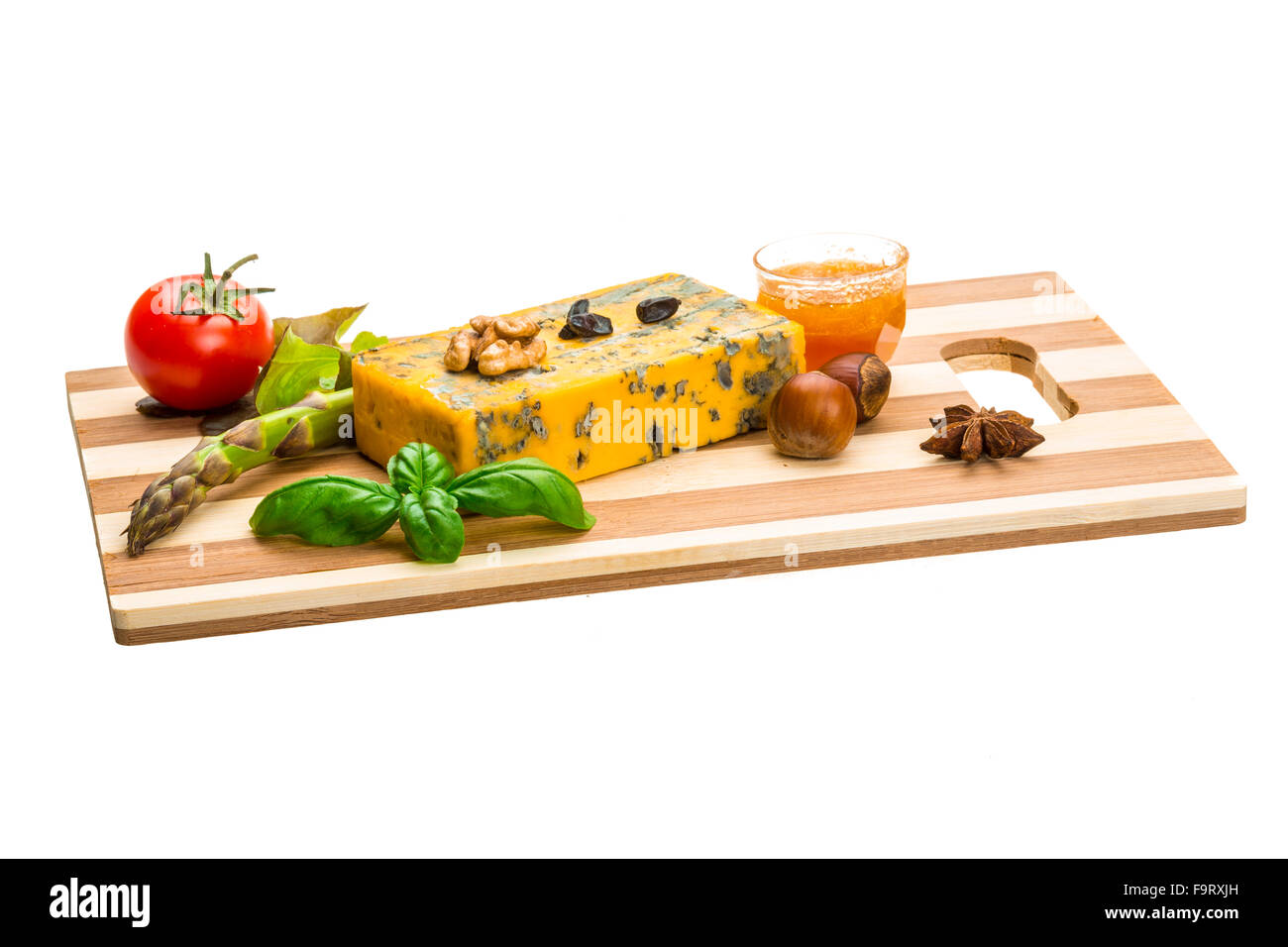 Gold cheese with mould Stock Photo - Alamy