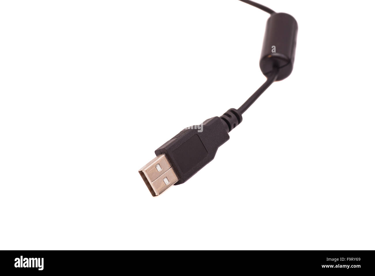USB cable isolated on white Stock Photo - Alamy