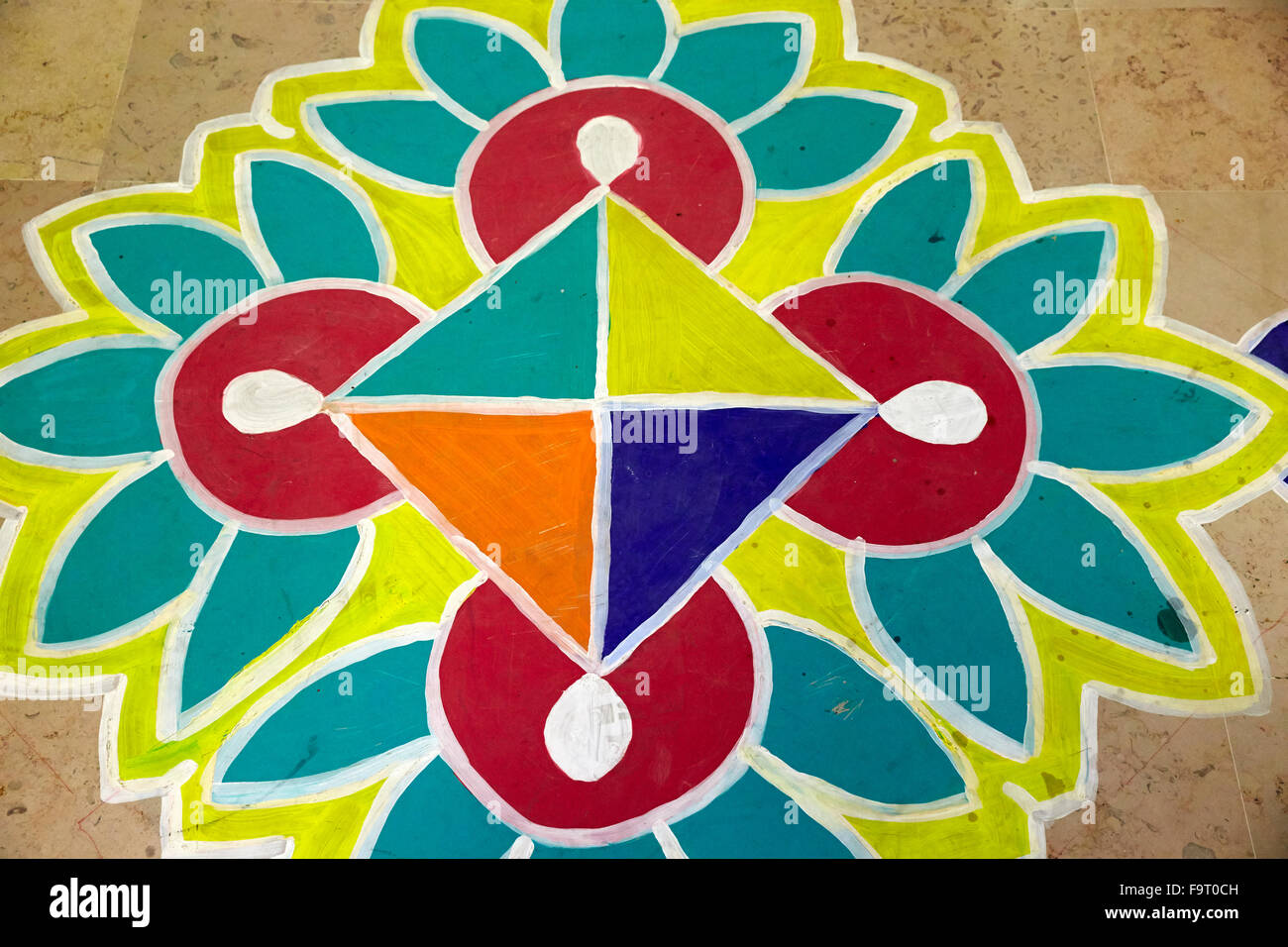 Durga puja celebration in Paris. Mandala Stock Photo - Alamy