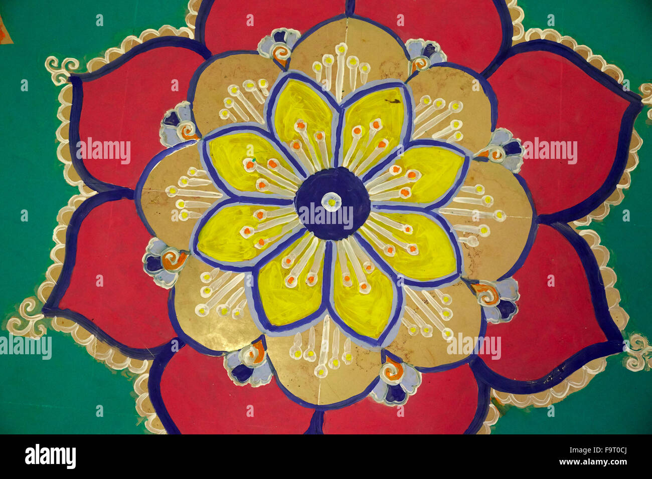 Durga puja celebration in Paris. Mandala Stock Photo - Alamy