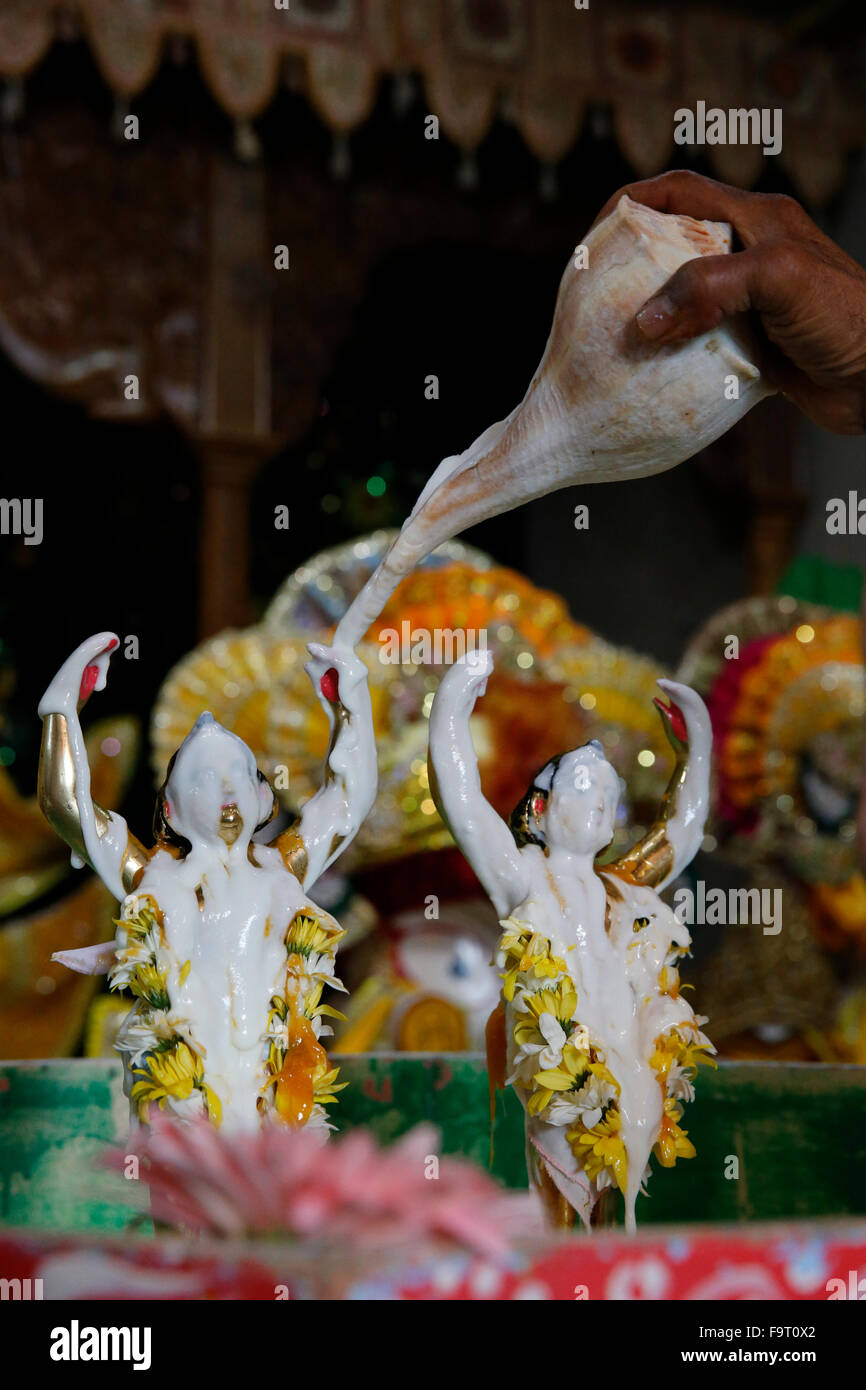 Gaura Purnima celebration at ISKCON Paris. Abhisheka, also called ...