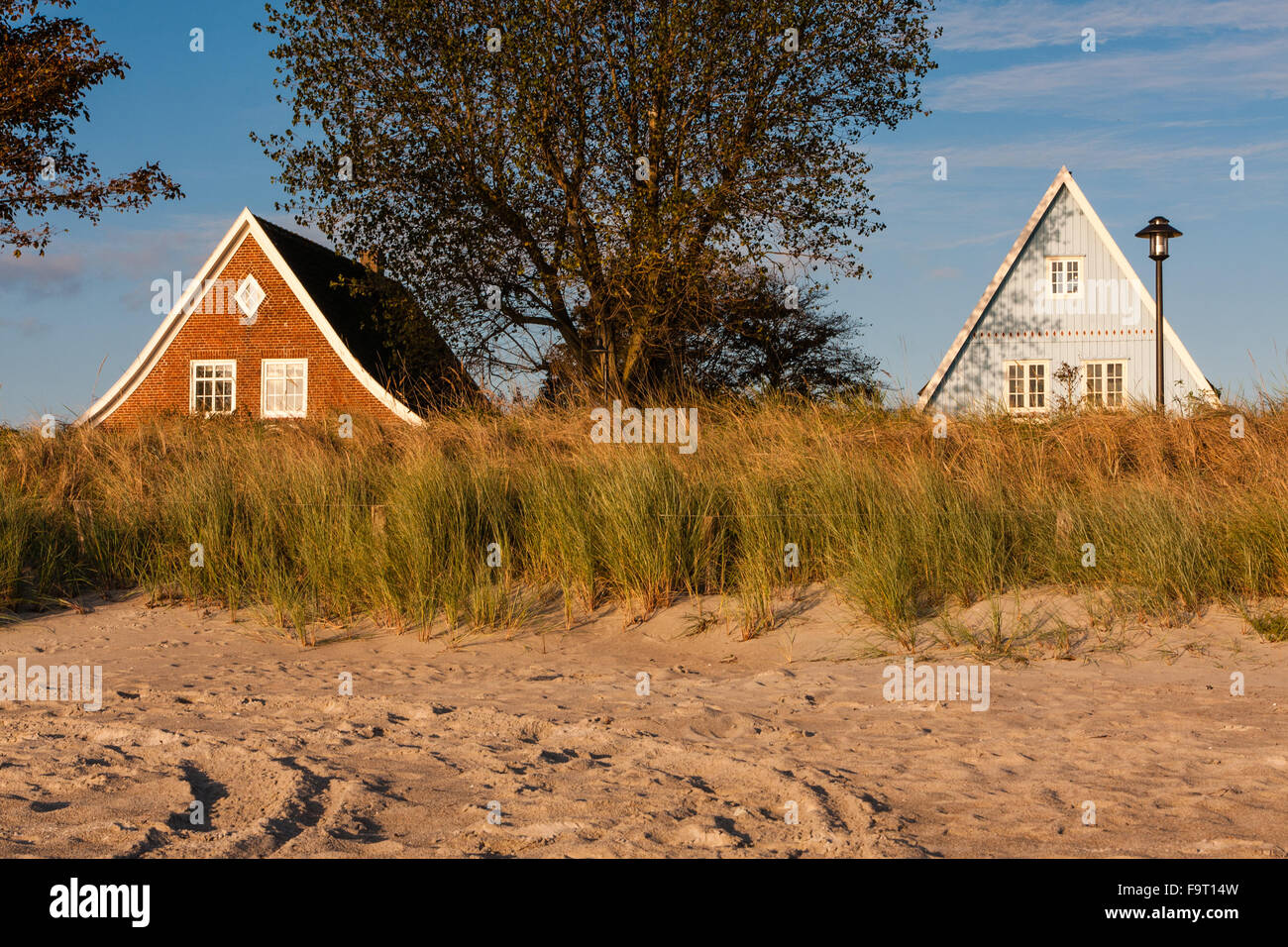 Houses at the beach Stock Photo - Alamy