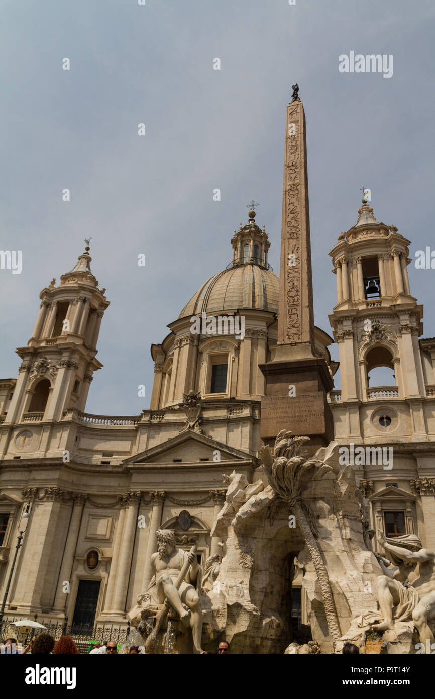 Saint Agnese in Agone in Piazza Navona, Rome, Italy Stock Photo - Alamy