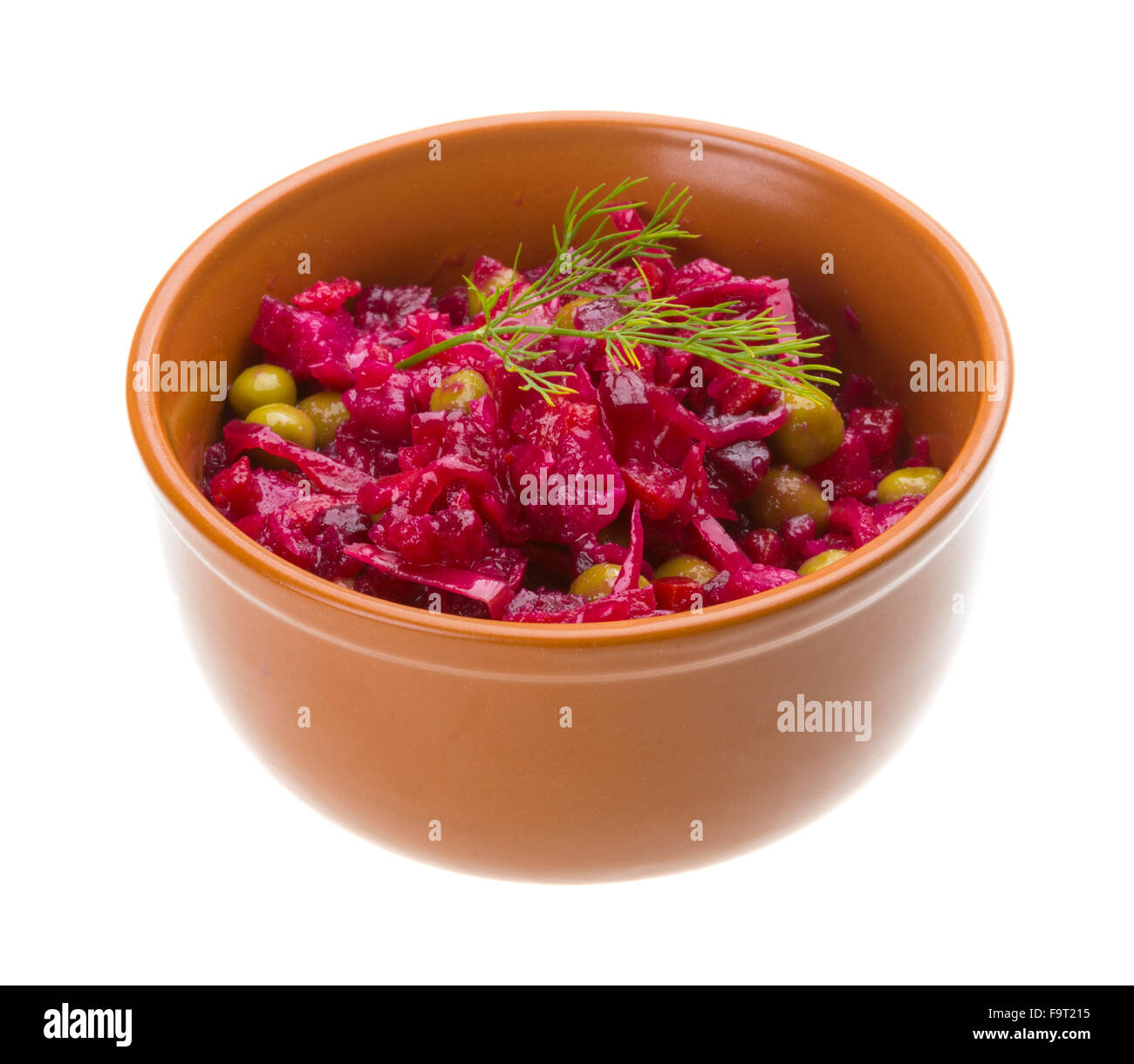 Vinaigrette Russian beetroot salad Stock Photo - Alamy