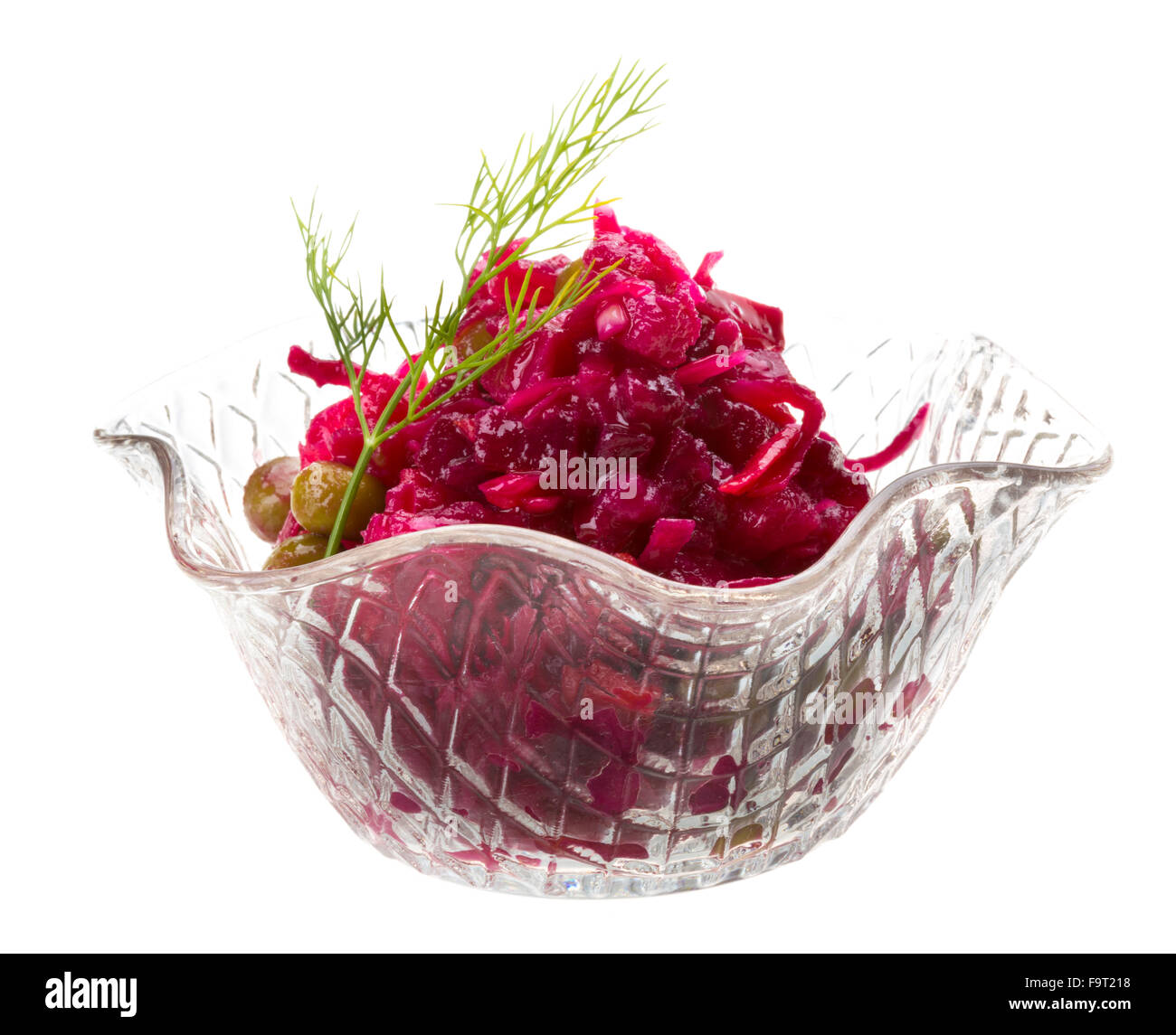 Vinaigrette Russian beetroot salad Stock Photo - Alamy
