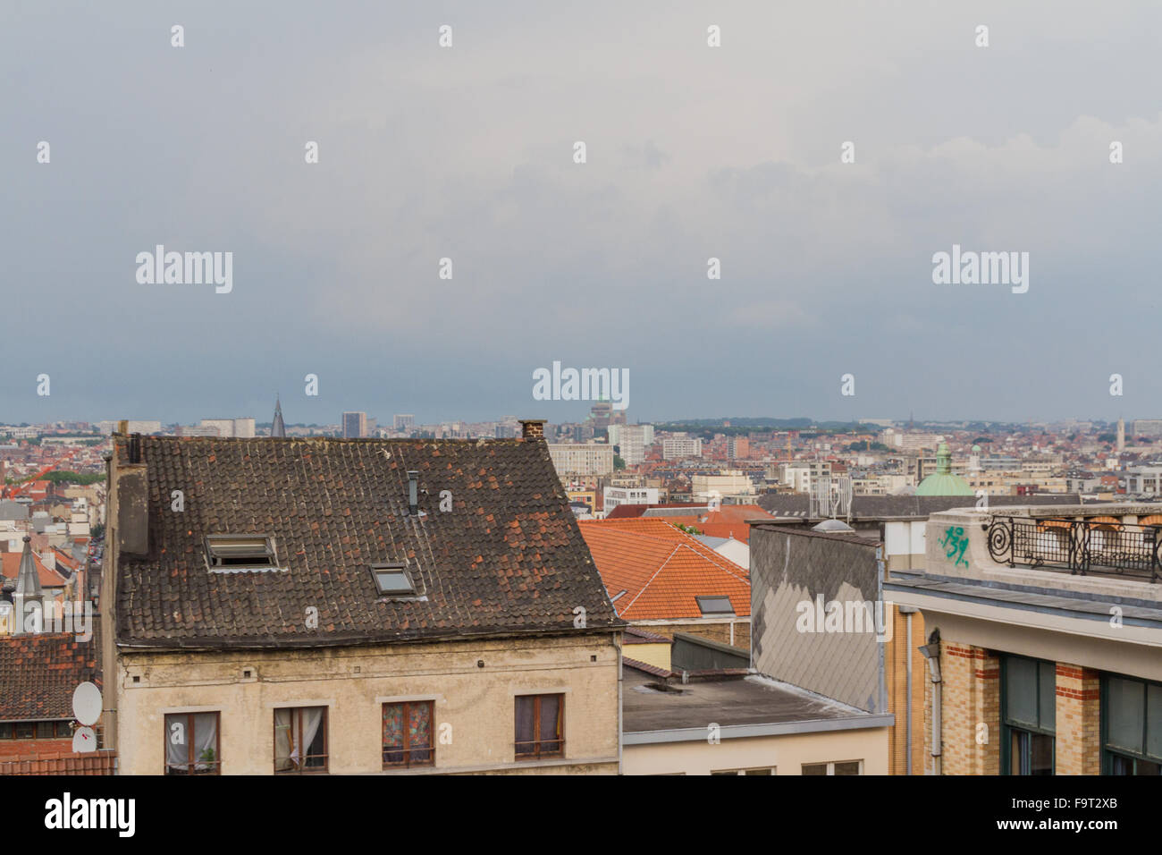 Brussels city view Stock Photo - Alamy
