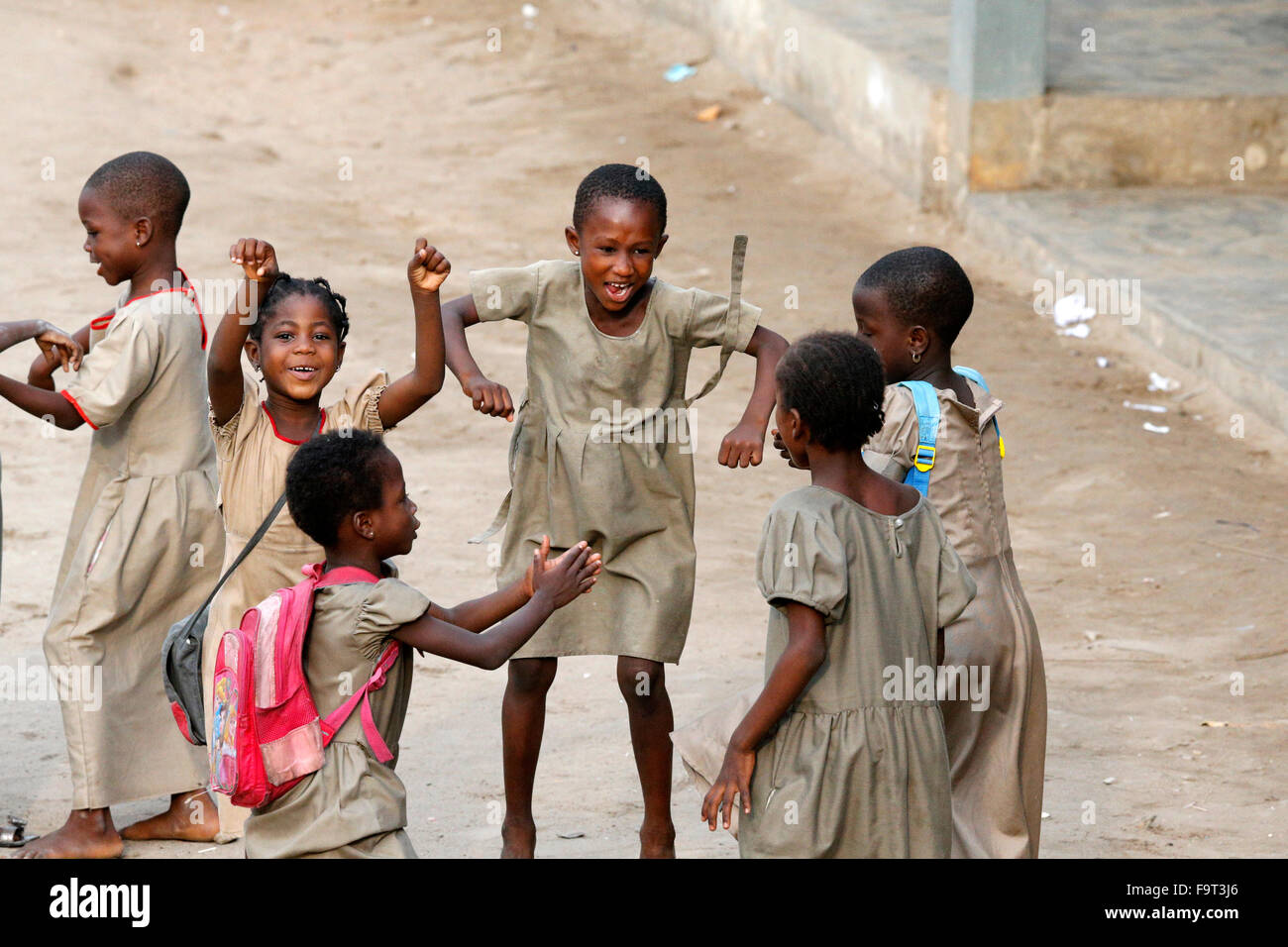 African primary school. Playground Stock Photo - Alamy