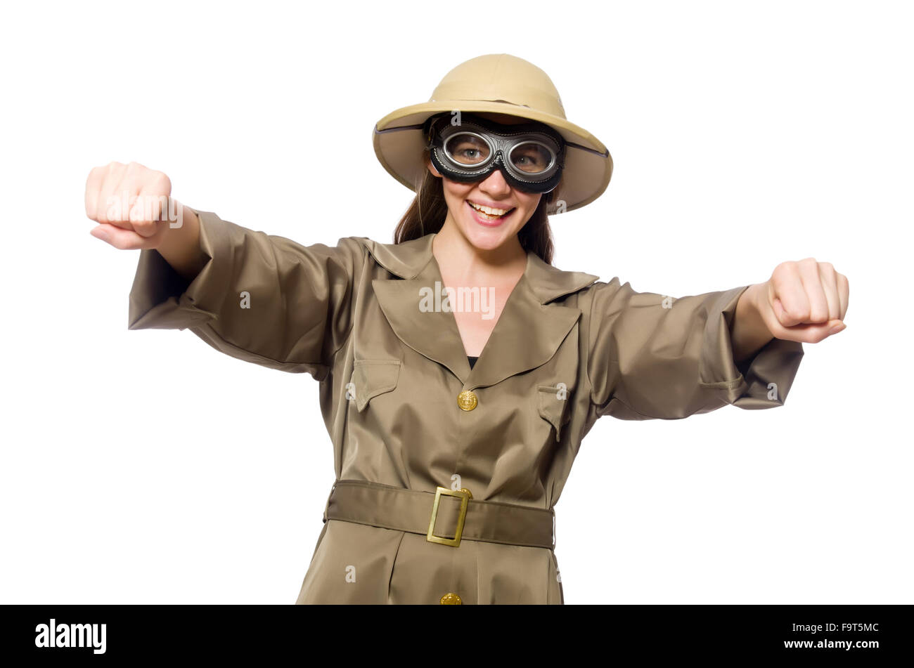 Woman wearing aviator goggles hi-res stock photography and images - Alamy