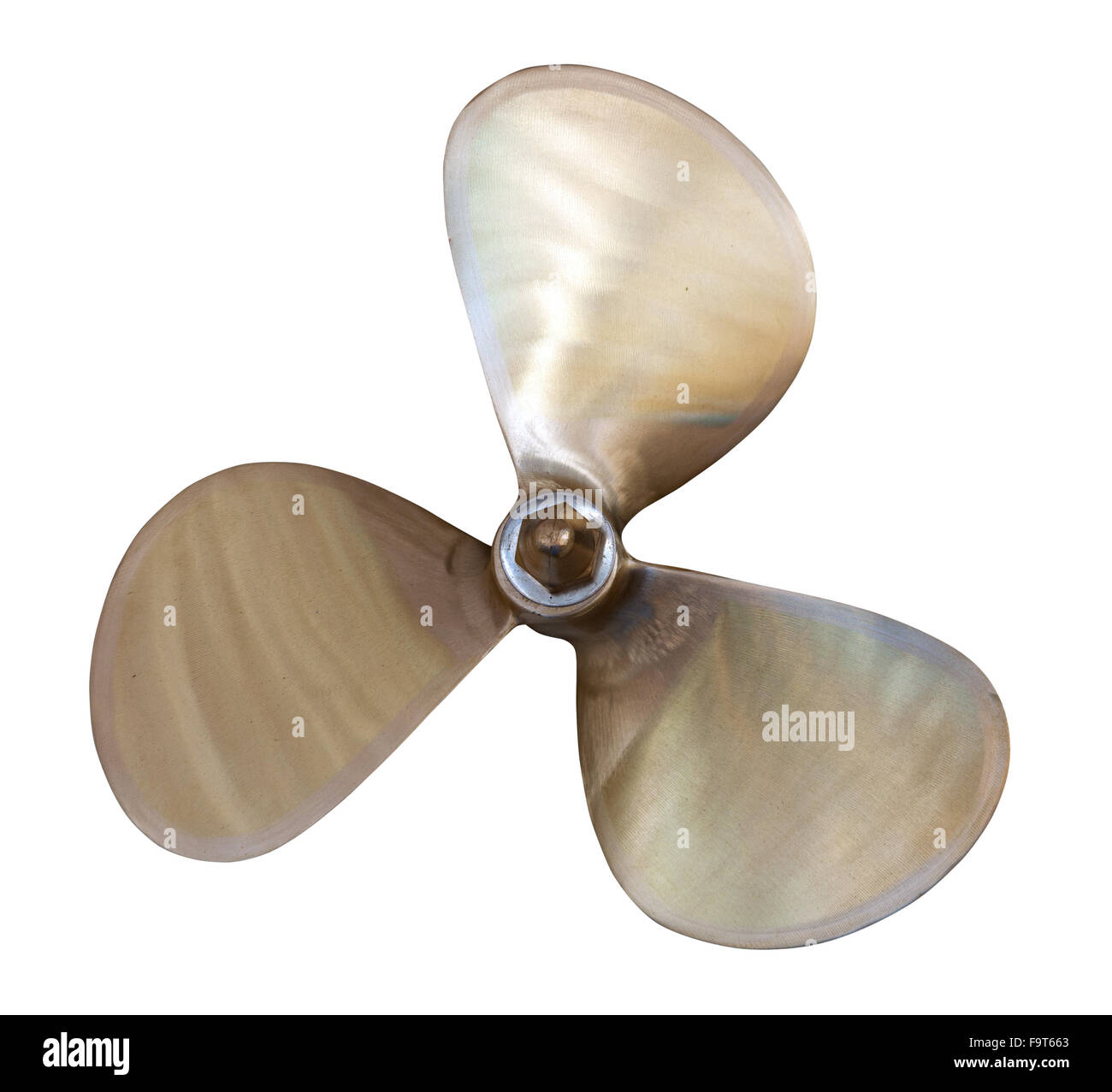 speedboat propeller. Isolated over white Stock Photo - Alamy