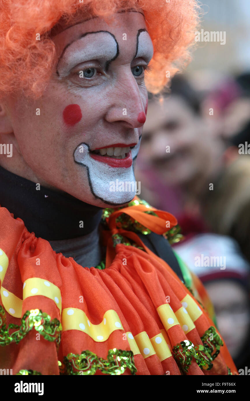 Macy's Thanksgiving Day Parade. Clown costume Stock Photo - Alamy