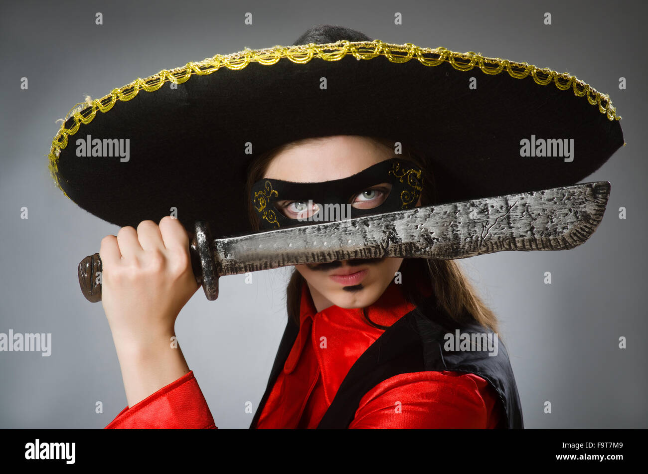 Person wearing sombrero hat in funny concept Stock Photo - Alamy