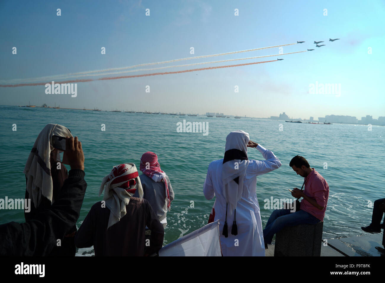 Doha, Qatar. 18th December, 2015. Thousands of people have gathered ...