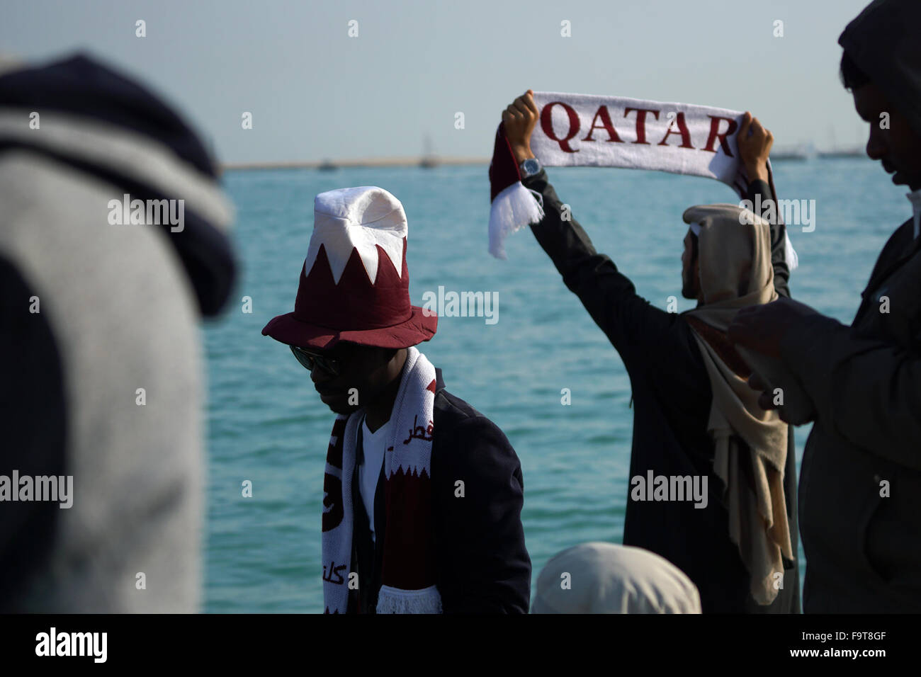 Doha, Qatar. 18th December, 2015. Thousands of people have gathered ...
