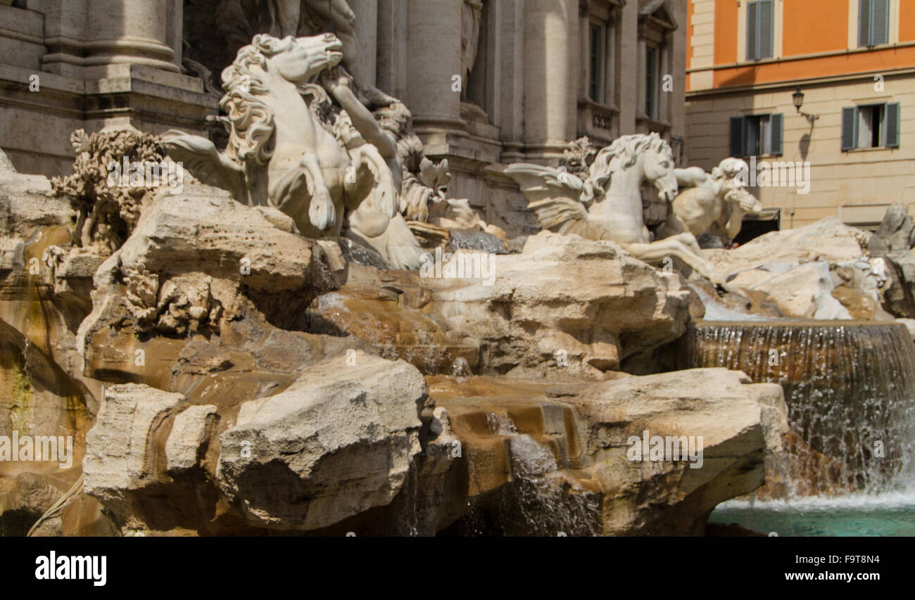 Fountain di Trevi - most famous Rome's fountains in the world. Italy ...