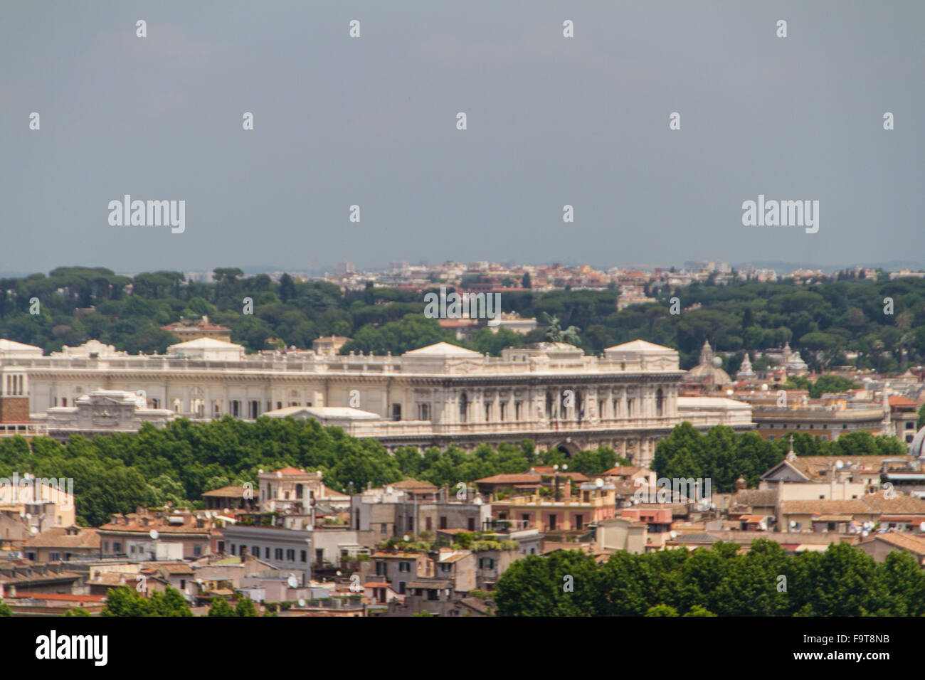 Travel Series - Italy. View above downtown of Rome, Italy Stock Photo ...