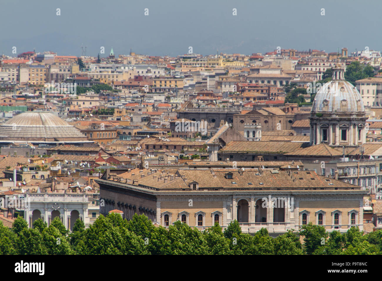 Travel Series - Italy. View above downtown of Rome, Italy Stock Photo ...