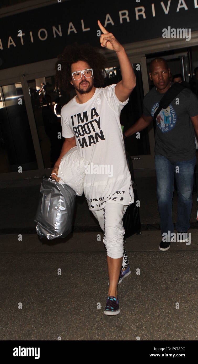 Redfoo at Los Angeles International Airport (LAX) wearing a Tshirt with ...