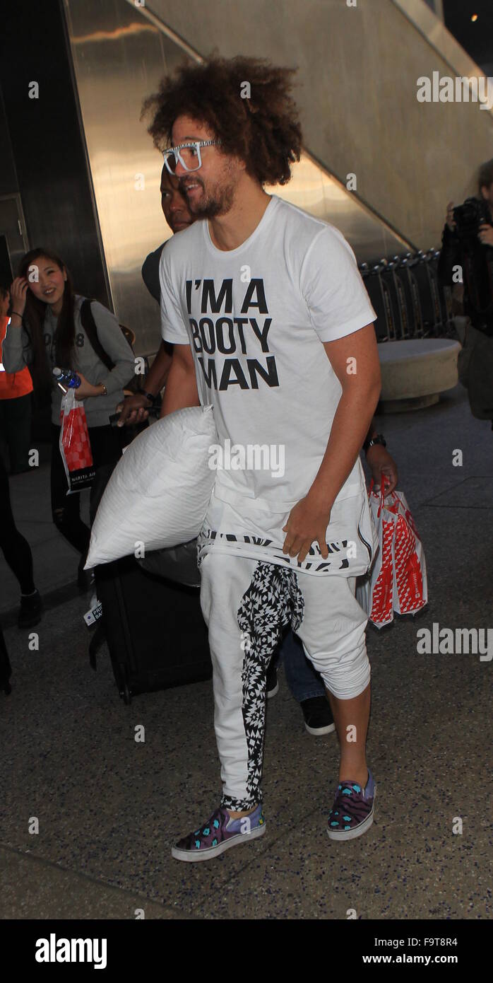 Redfoo at Los Angeles International Airport (LAX) wearing a Tshirt with ...