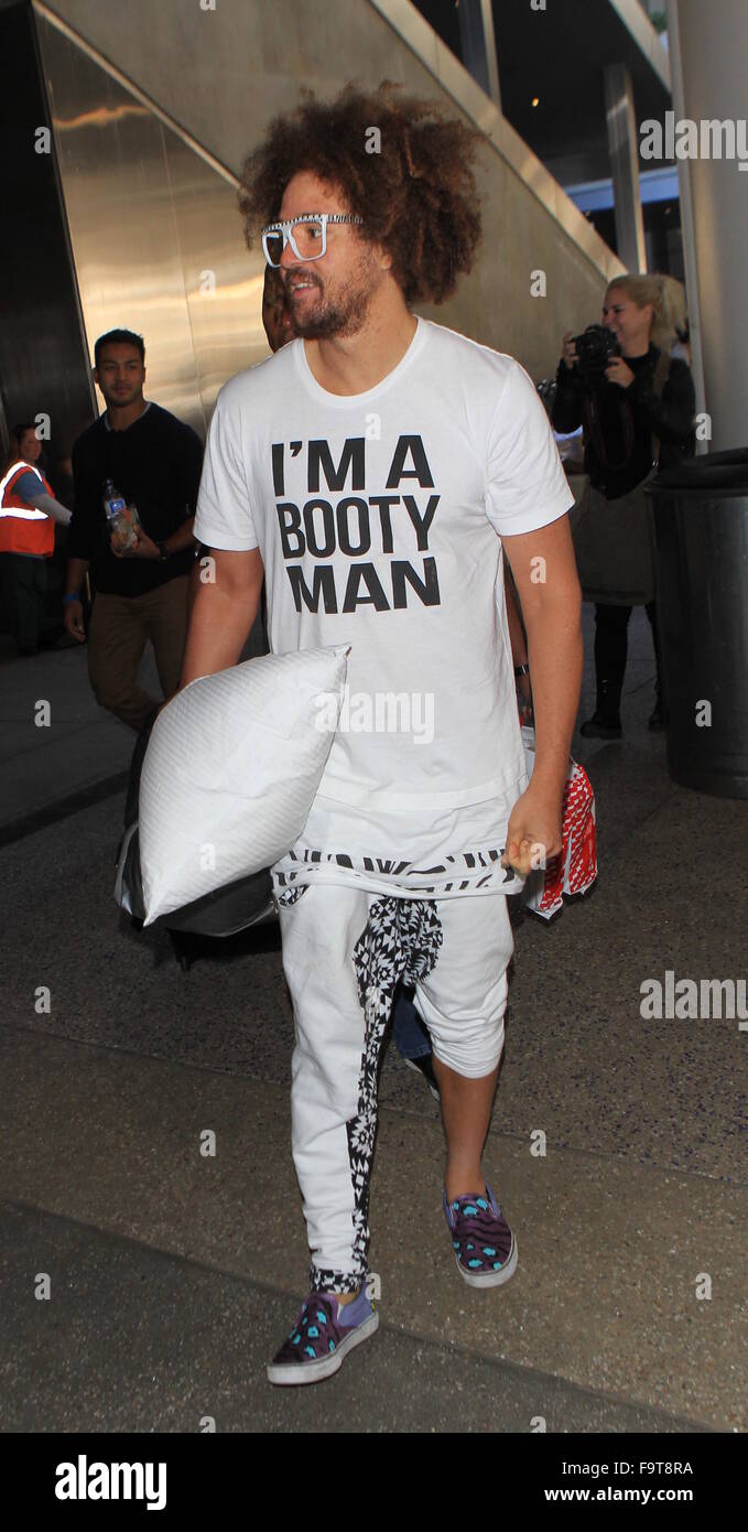 Redfoo at Los Angeles International Airport (LAX) wearing a Tshirt with ...
