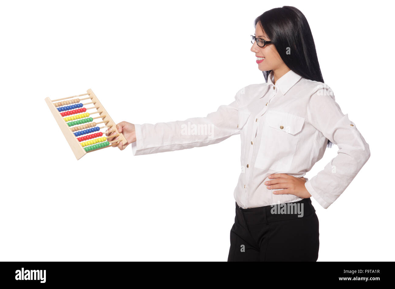 Woman in funny business concept Cut Out Stock Images & Pictures - Alamy