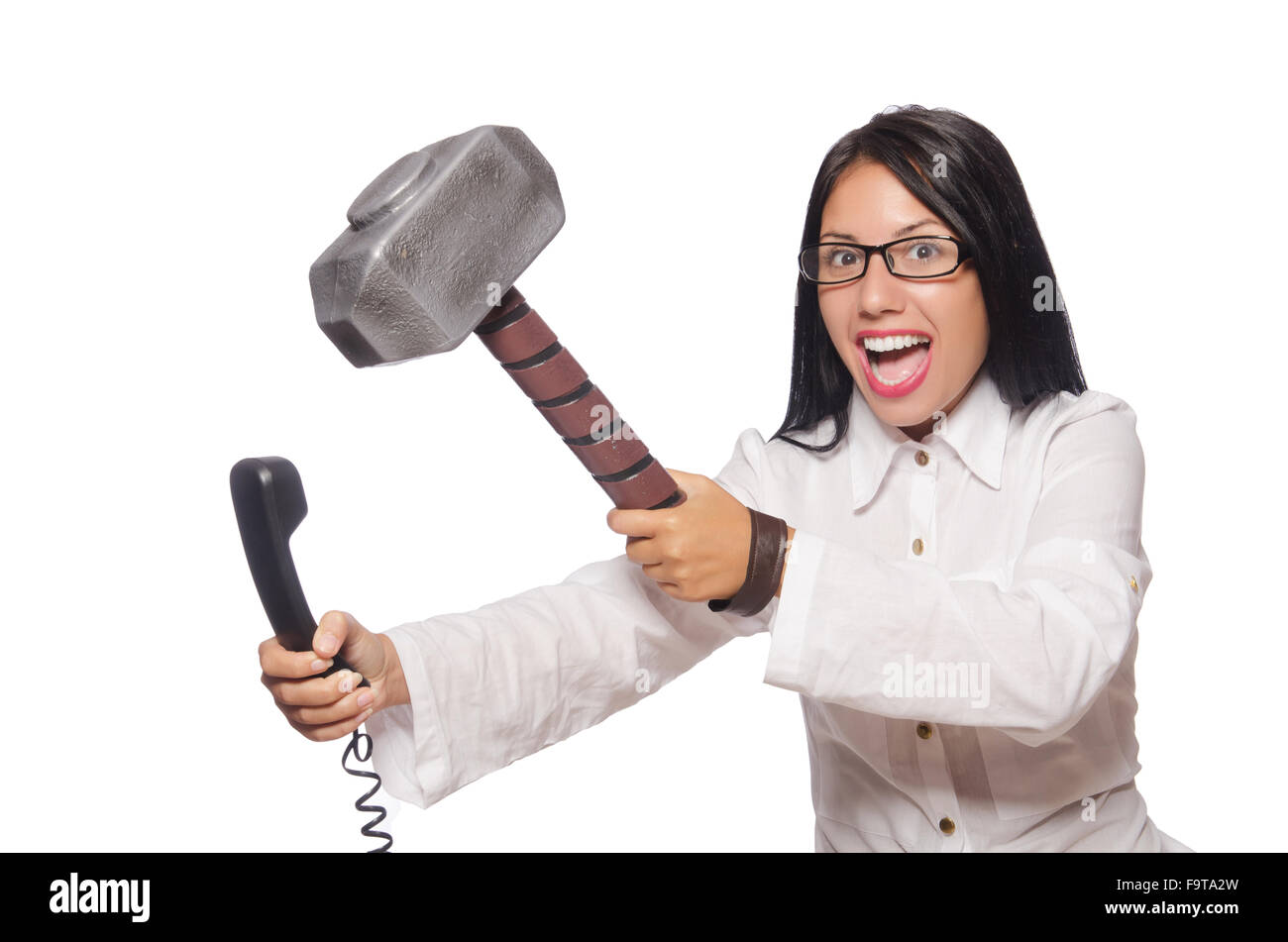 Funny girl in witch Cut Out Stock Images & Pictures - Alamy