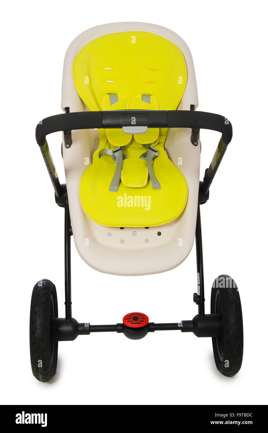 Child pram isolated on the white background Stock Photo - Alamy
