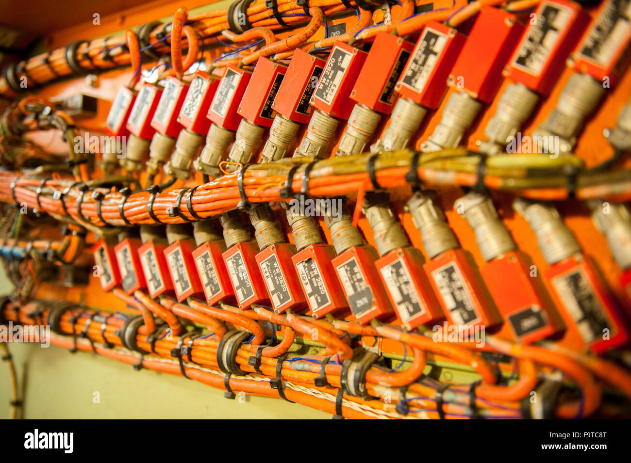 Vintage electronic power supply and controls of large aircraft Stock ...