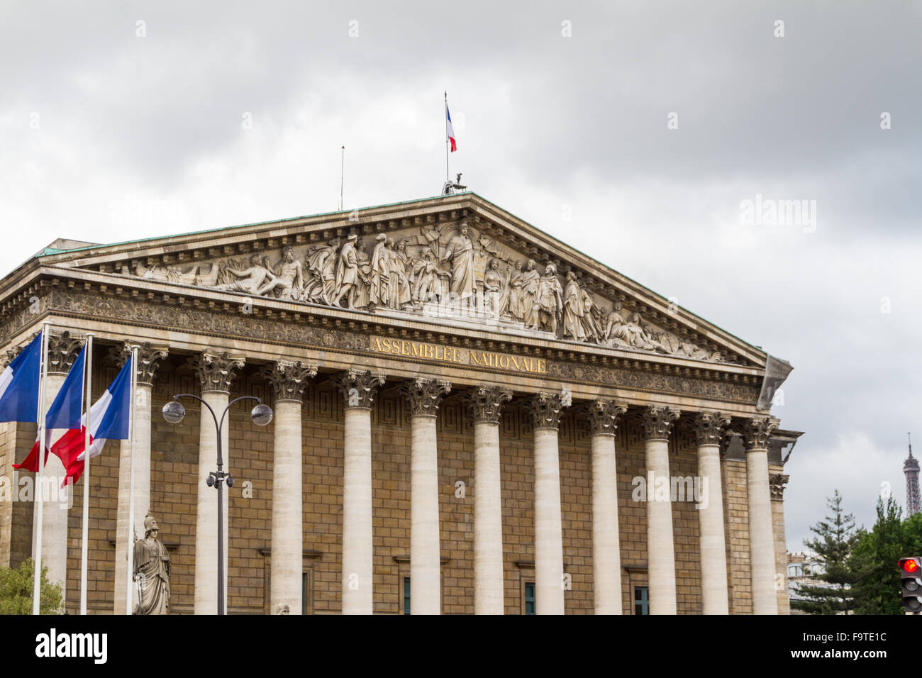 Assemblee Nationale (Palais Bourbon) - the French Parliament Stock ...