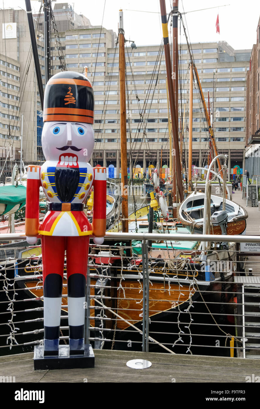 Traditional Nutcracker decoration at St Katharine Docks Christmas ...