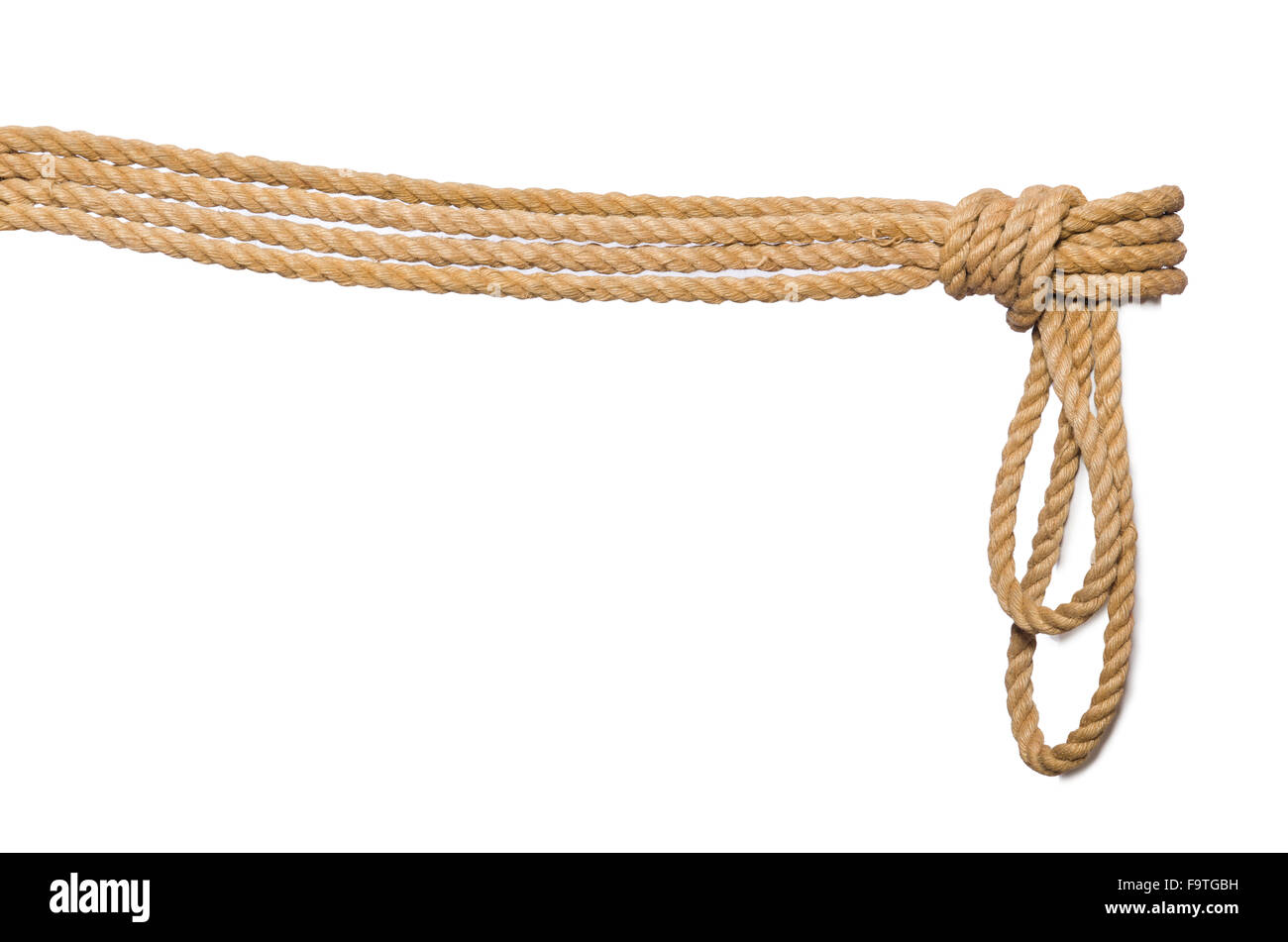 Rope isolated on the white background Stock Photo - Alamy