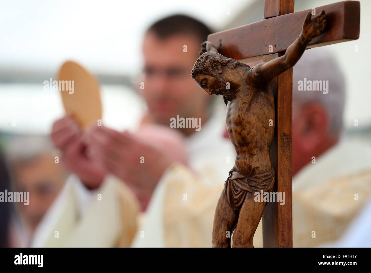 Visitation monastery. Catholic mass. Eucharist Stock Photo - Alamy